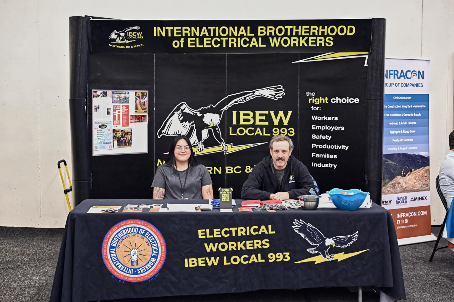 IBEW 993 at the Teck Indigenous Job Fair in Merritt - Electrical Workers Local 993